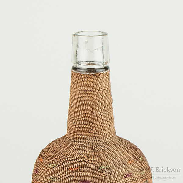 Tlingit Basketry Covered Bottle