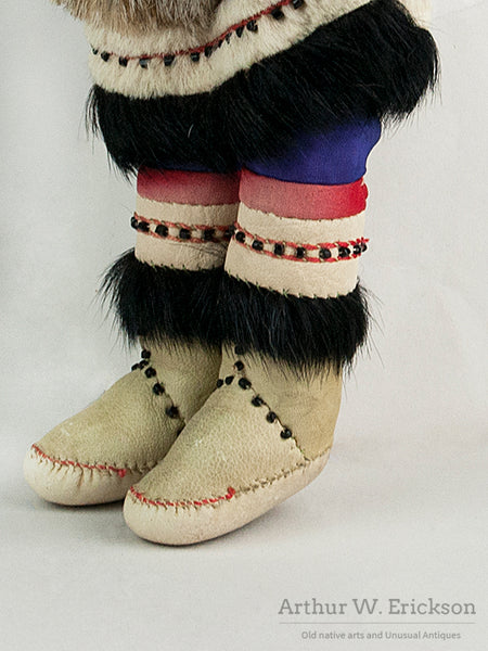 Nunivak Doll with Walrus Ivory Head and Hands