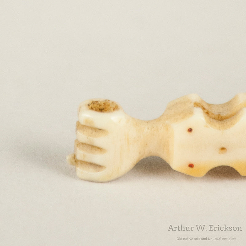 Figural Victorian Walrus Ivory toothpick