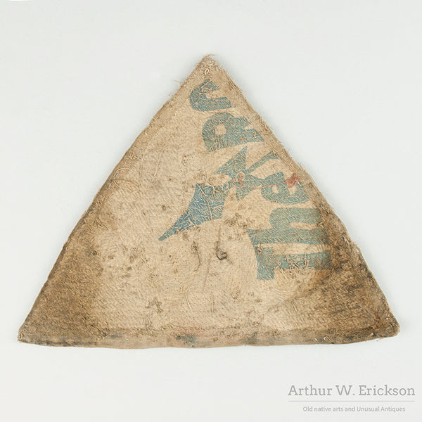 Plateau Beaded Triangular Panel with Roosters