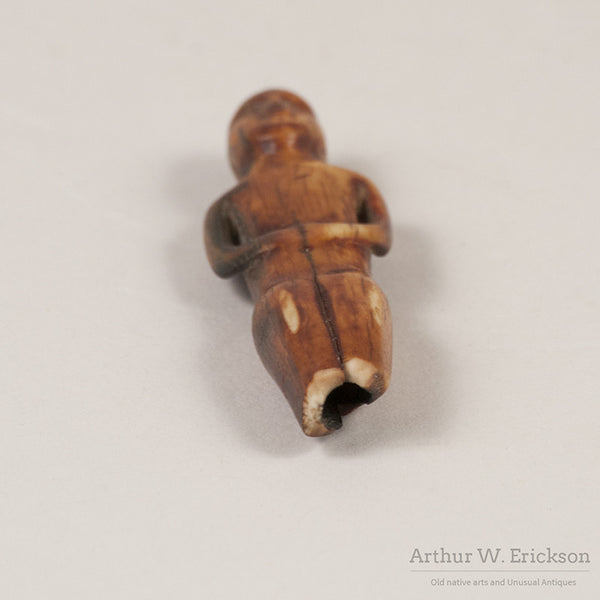 Pre-Historic Walrus Ivory Human Form Needle Case