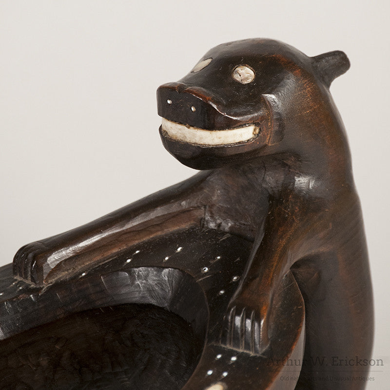 Tlingit Carved Bowl by Walton & Bean